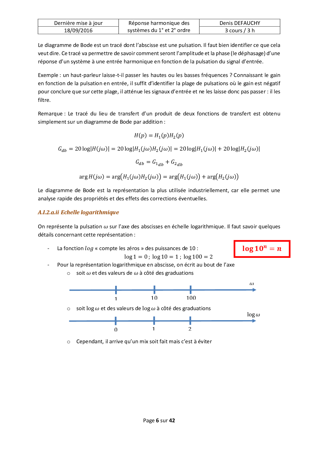 Cours : Fonction de transfert complexe d’un système - AlloSchool