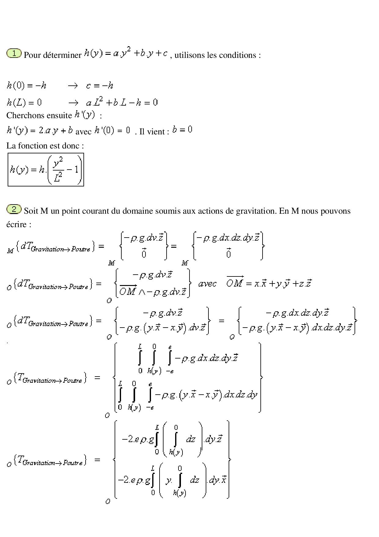 Poutre encastrée - AlloSchool