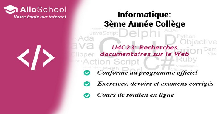 12-Site web et navigateurs - AlloSchool