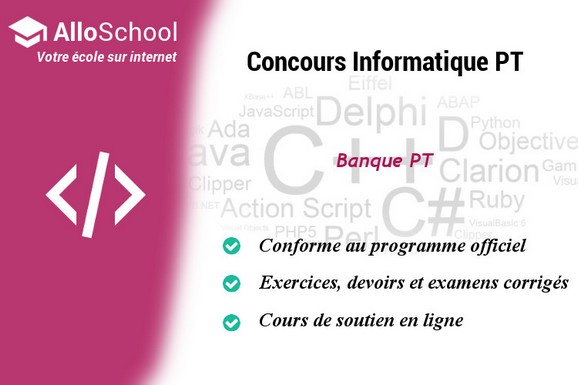 Banque PT 2015 Informatique et Modélisation - Corrigé - AlloSchool