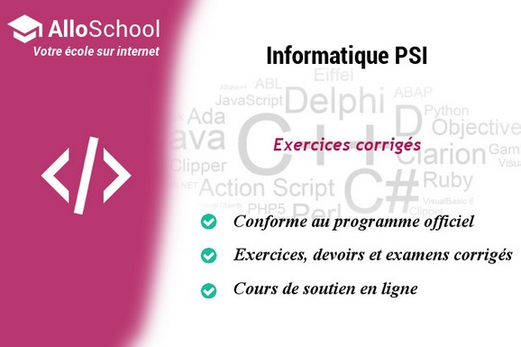 Les listes - Enoncé - AlloSchool