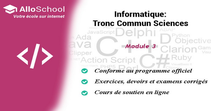 Algorithmes et programmation - Exercices non corrigés 1 - AlloSchool