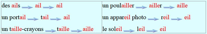 ail - aille - AlloSchool